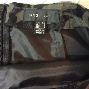 Mango | Skirts | Mng Suit Black Floral Pencil Skirt Sz 2 | Poshmark